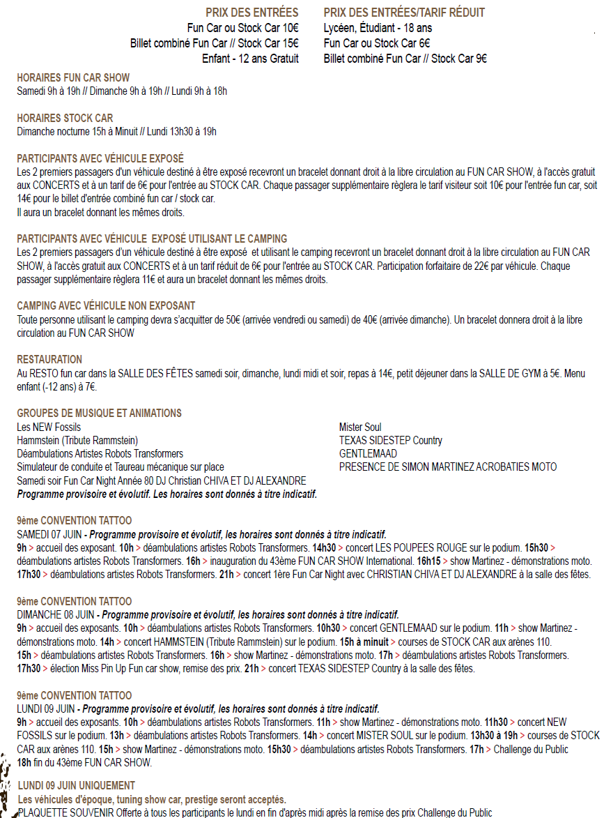 43ème Fun Car Show - Stock Car Internationnal d'Illzach